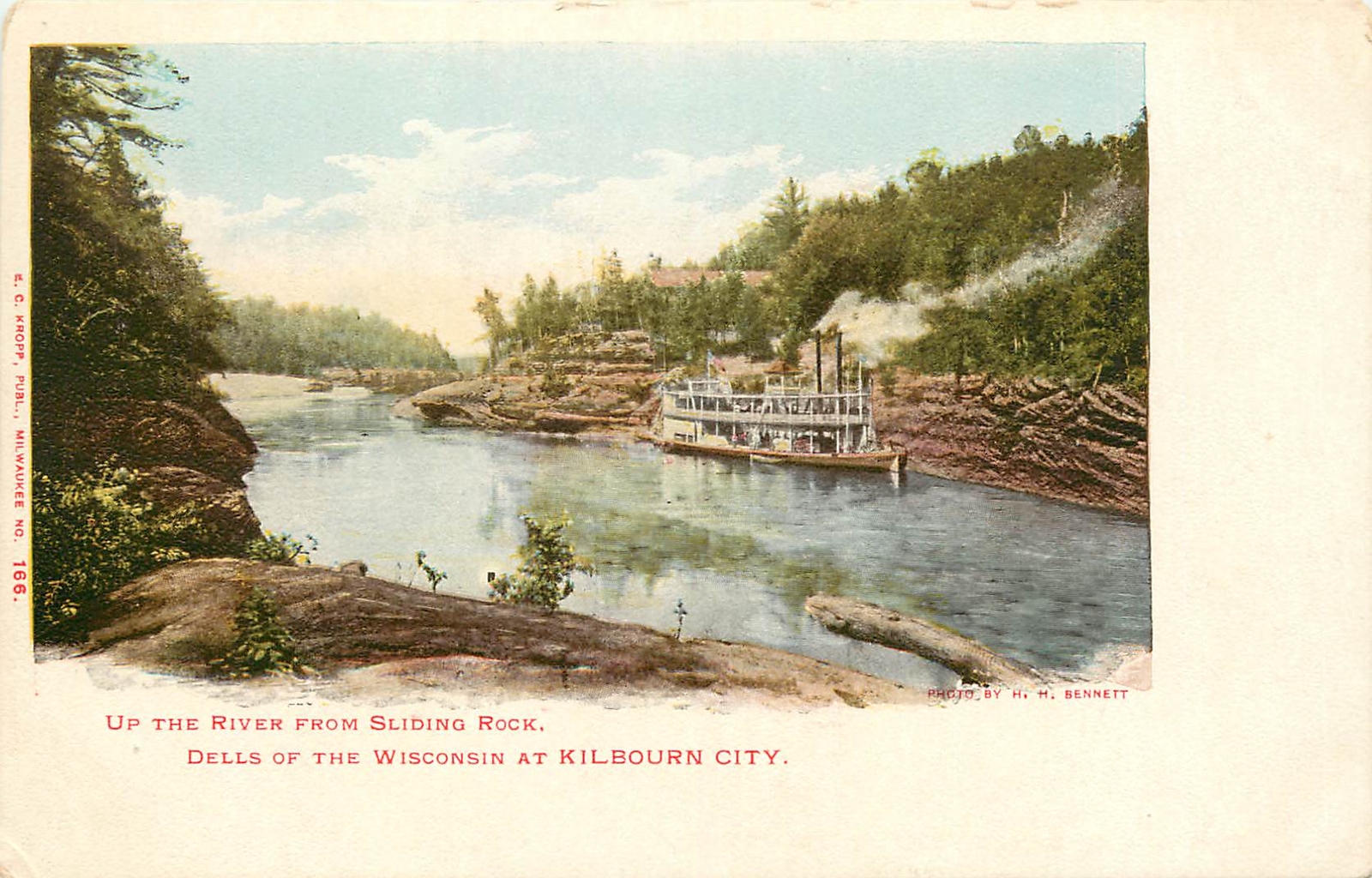 Wisconsin, WI, Kilbourn City, Up the River fr Sliding Rock, Dells of WI ...