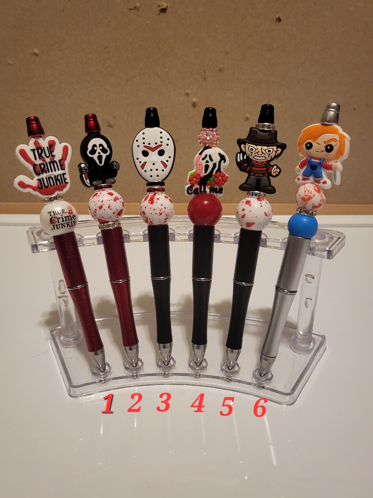 Horror And Crime Beaded Pens | eBay
