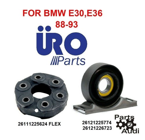 Driveshaft Center Support Bearing W Flex Disc Joint For BMW E30,E36 URO ...