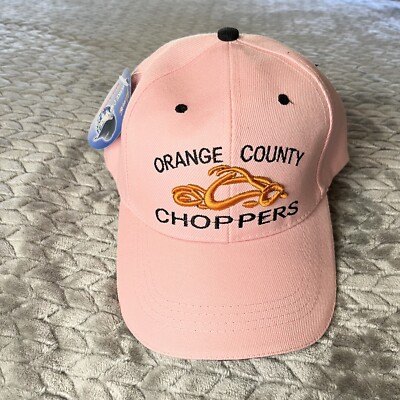 Women's Orange County Choppers OCC Pink Embroidered Baseball Cap Hat ...