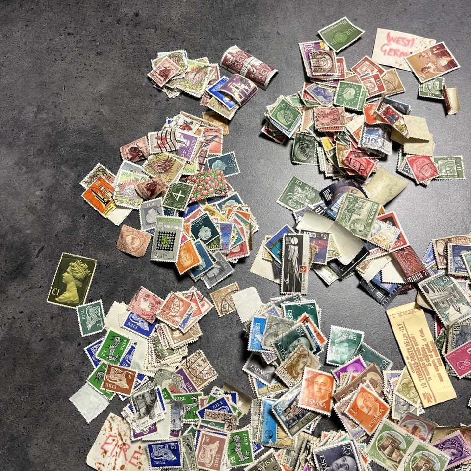 Stamps3 Large Collection Vintage Europe Stamps Italy Ireland Spain ...