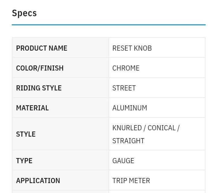 DRAG SPECIALTIES DS-293872 - Replacement Reset Knob - Chrome Trip Reset Knob | eBay