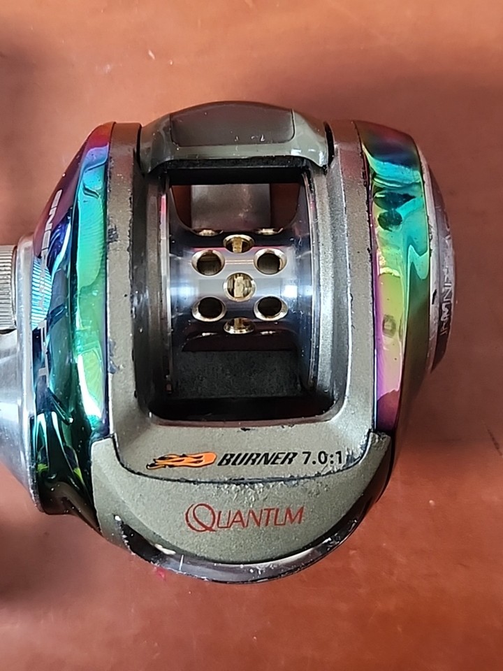 QUANTUM ENERGY PT BURNER BAITCASTING REEL E770PT Right Hand Retrieve 7. ...