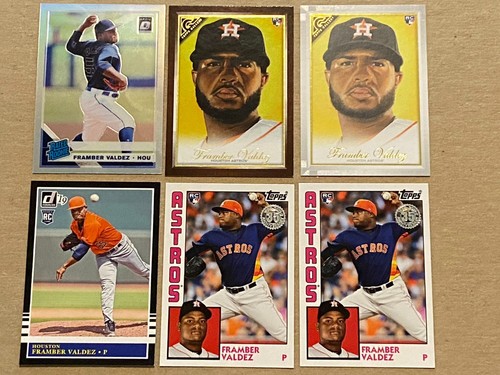 6 FRAMBER VALDEZ ROOKIES 2019 Donruss Optic Refractor, Gallery Parallel ...