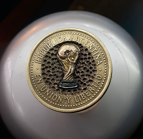 Hand Carved World Cup Coin . Argentine 25 Centavos Original Coin | eBay