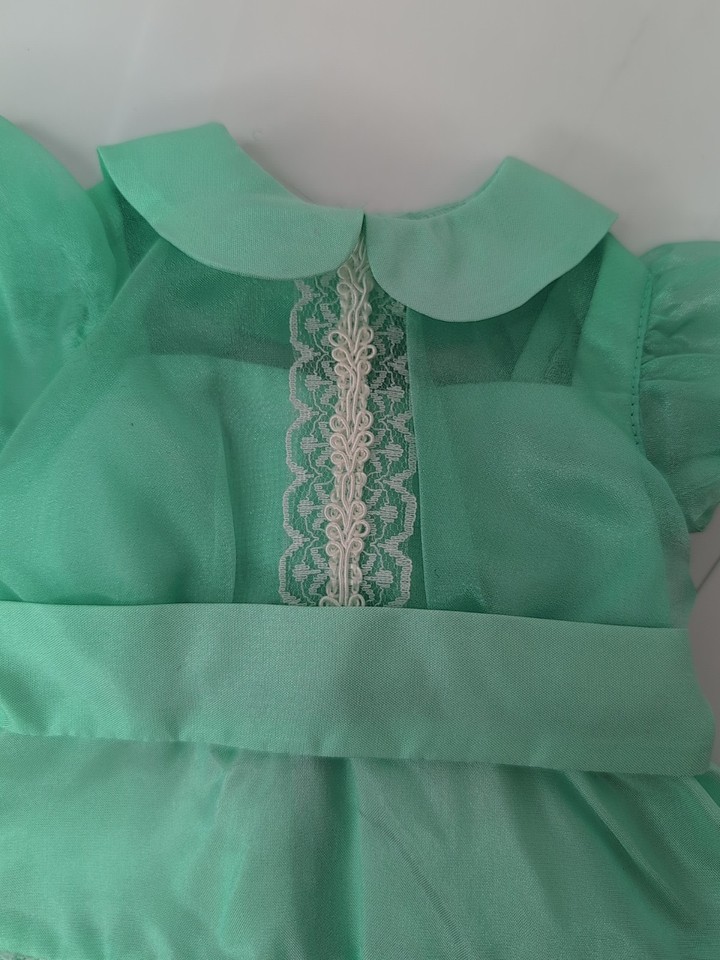 18” American Girl Doll Outfit Emily Recital Dress Mint Green W/ Belt # ...