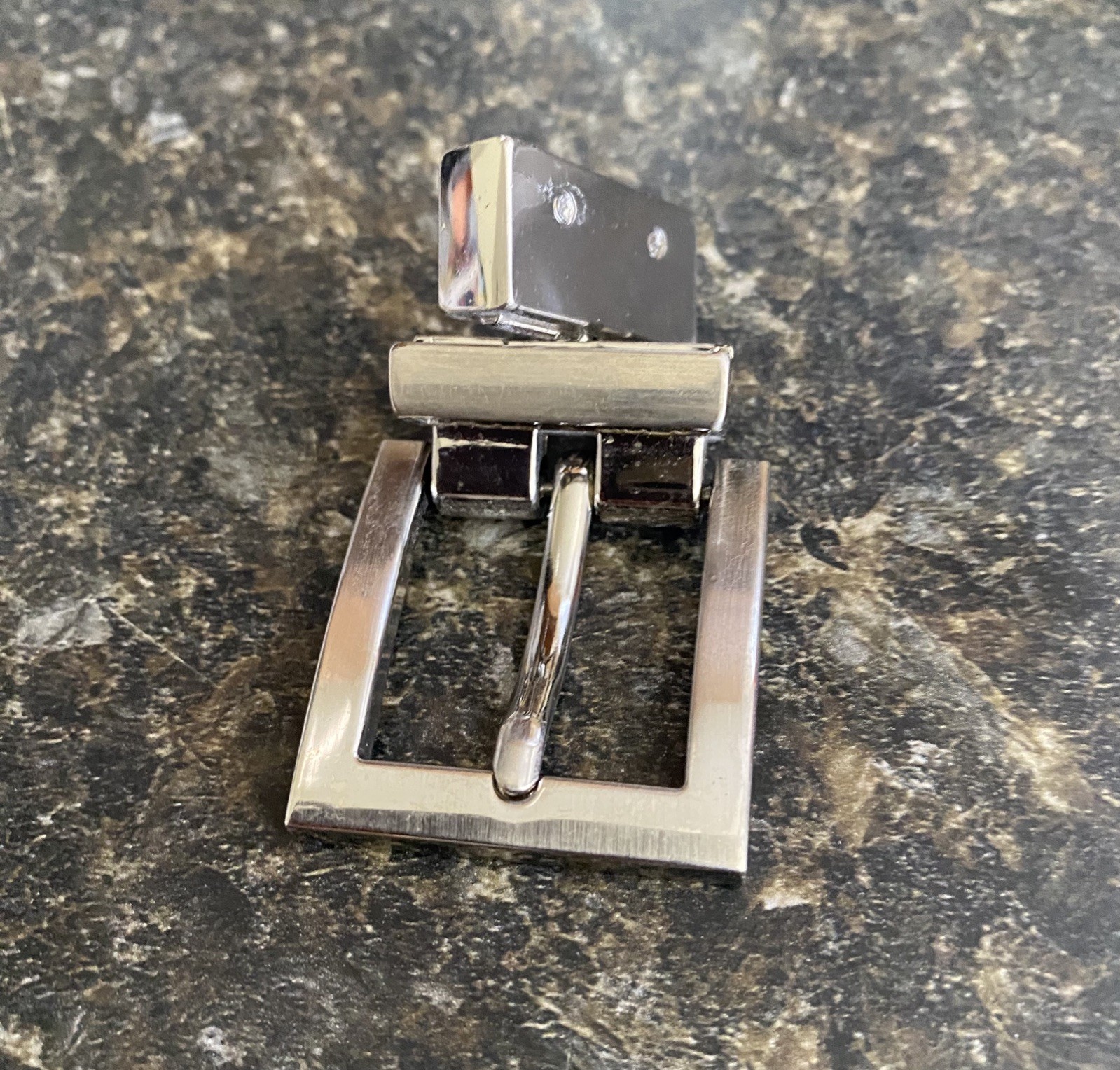 Reversible Belt Buckle Replacement Pin Buckle Square Silver Color | eBay
