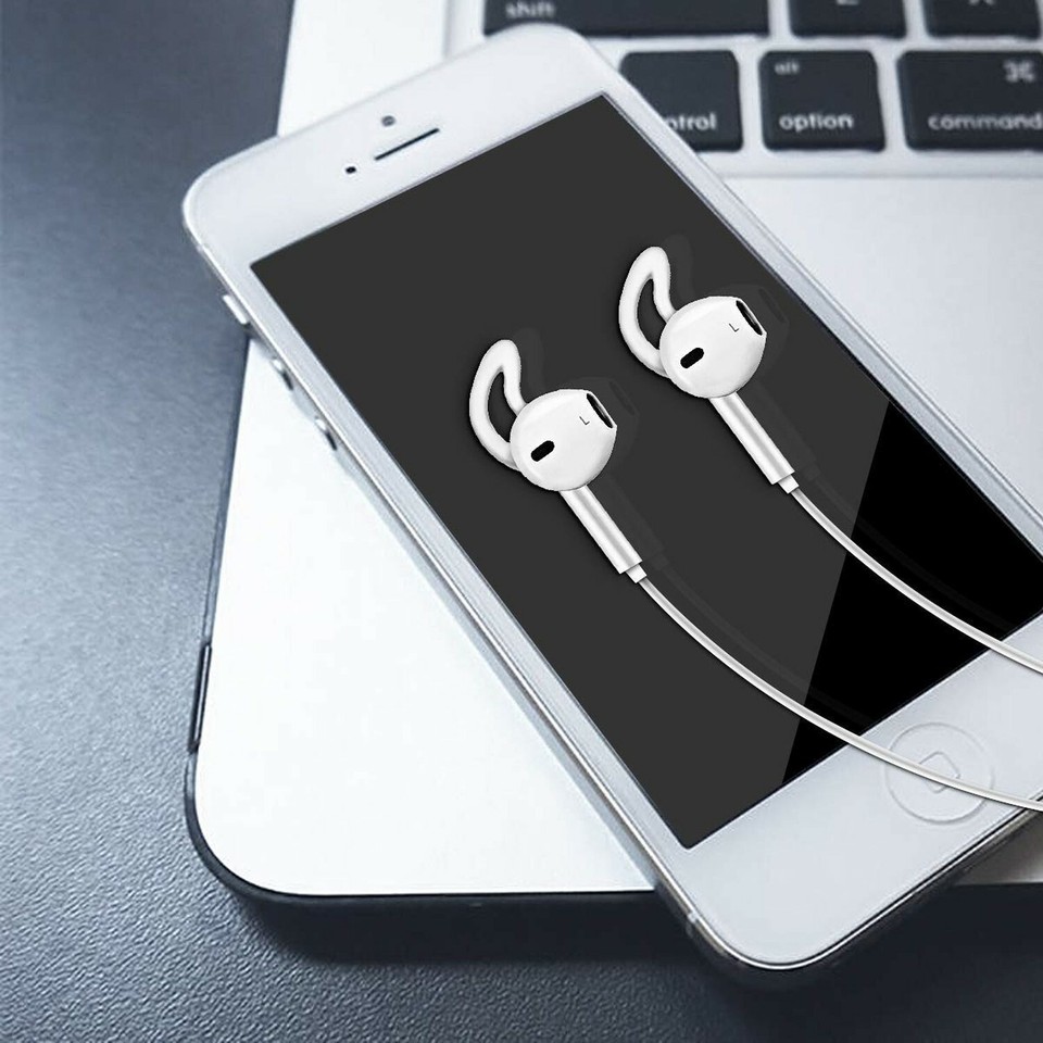 Ear Gel for Apple iPhone Earpod Cover Anti-Slip Silicone Soft ...