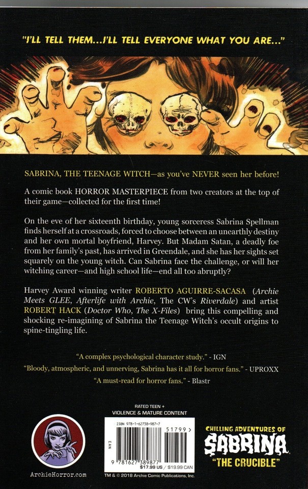 CHILLING ADVENTURES OF SABRINA: "THE CRUCIBLE" Graphic Novel **NEW ...