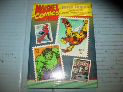 Marvel Comics Super Heroes 20 Jumbo Stamp Image Poatcards | eBay