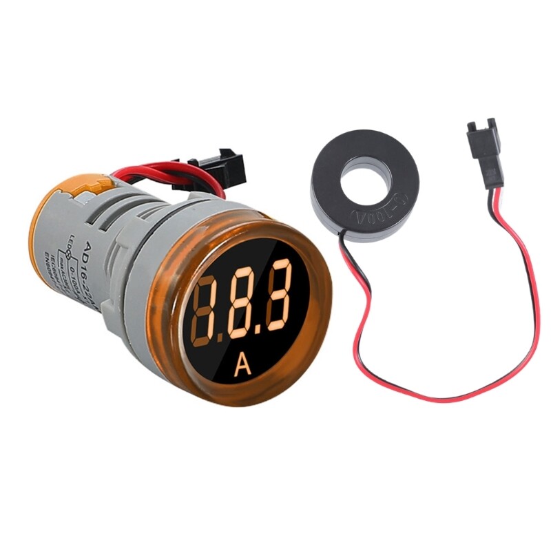 Round LED Display Current Ampermeter Voltmeter Ammeter Digital Current ...