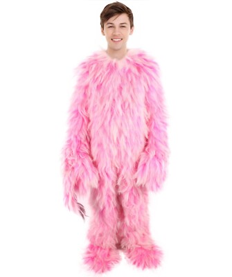 HPO Adult Unisex Pink Fluffy Costume, Perfect for Halloween, HC-2033 | eBay
