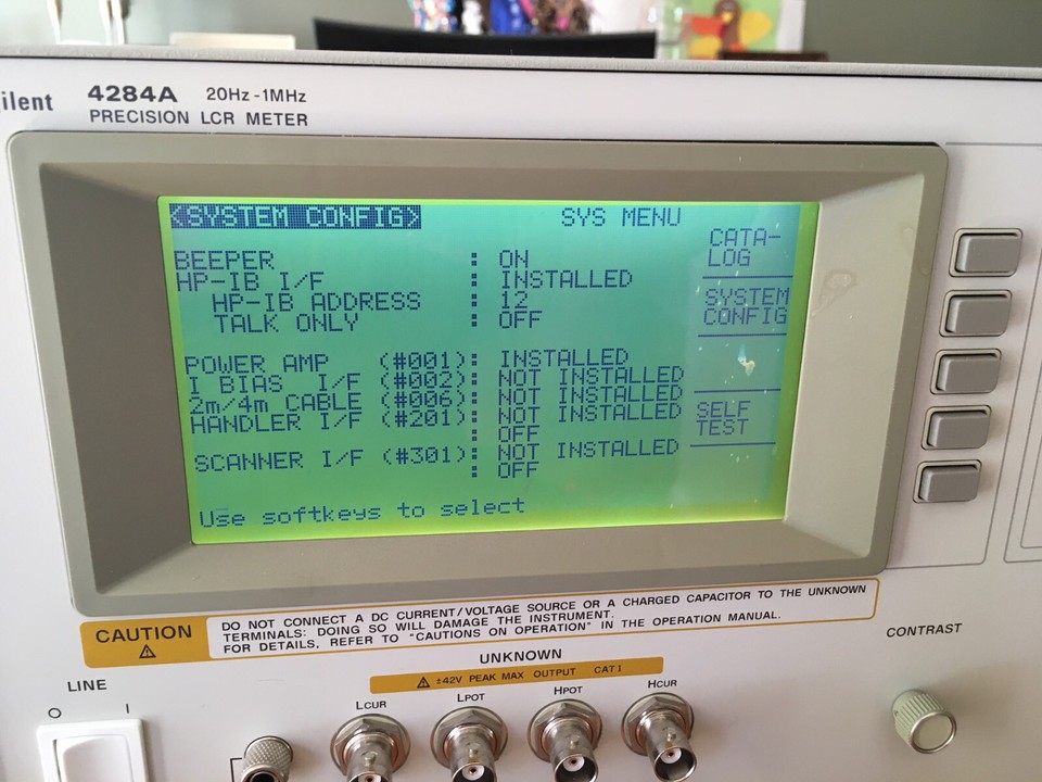 Agilent 4284A Precision LCR Meter 20Hz-1MHz w/ option 001 (DC bias ...