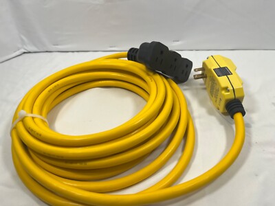 TRC 14880118 GFCI 120V, 15 AMPS, Inline Plug with 25 ft cord Tri Tap | eBay