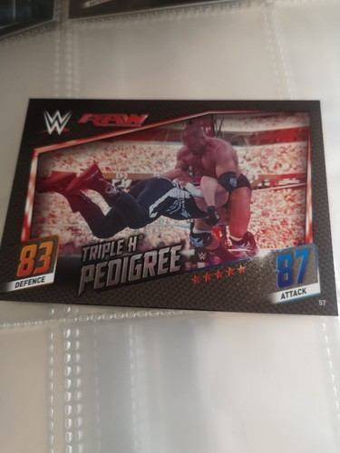 Carte Collection Catch Slam Attax Topps 2015 #57 Triple H Pedigree | eBay
