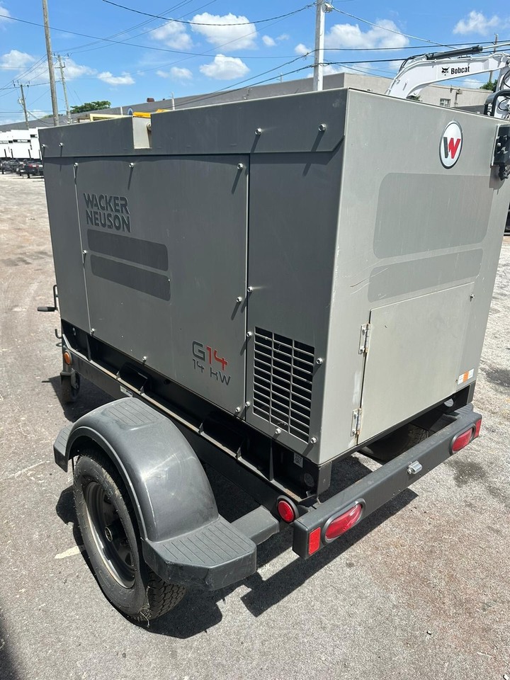 2018 14kW Wacker Neuson G14 Diesel Generator Trailer Mounted Kubota ...