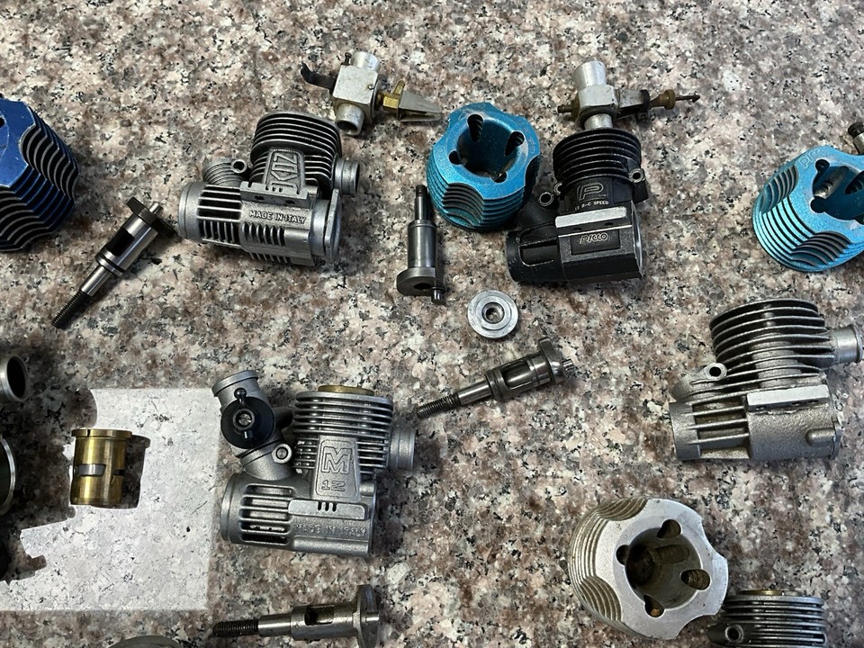 1/10 RC Nitro Engine and Parts Lot - Novarossi, O.S., HPI - Vintage ...