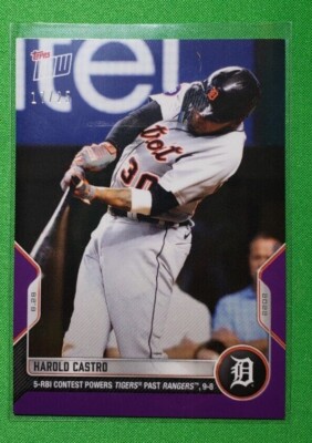 2022 Topps NOW Harold Castro Card #795 Detroit Tigers IN HAND Purple ...