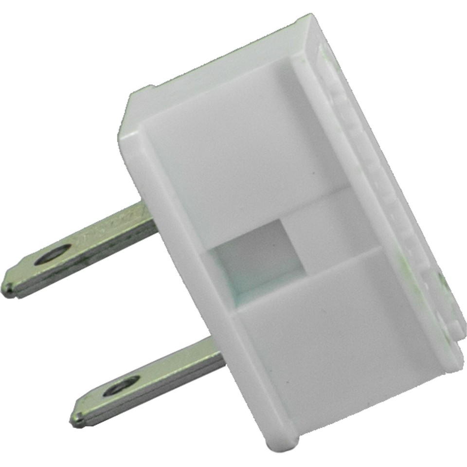 6 Pack Male & Female Zip Plugs Slide-On Connector Outlet SPT-1 125Volt ...