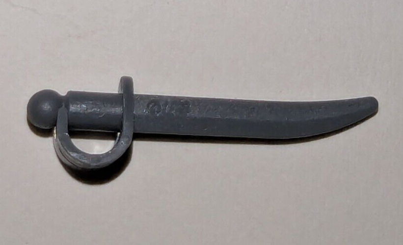 LEGO lot of 4 Dark Bluish Gray Minifigure Weapon Sword Cutlass Saber ...