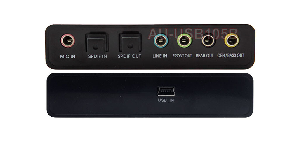 USB 5.1 Multi-Channel Surround Sound Adapter With Optical Audio Input ...