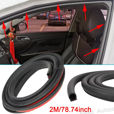 Weatherstrip Small D-shape Car Door window Rubber Weather Seal Strip ...