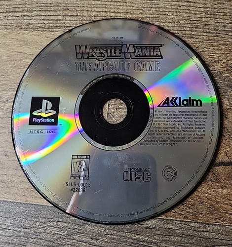 WWF WrestleMania: The Arcade Game Sony PlayStation 1 Tested Working ...