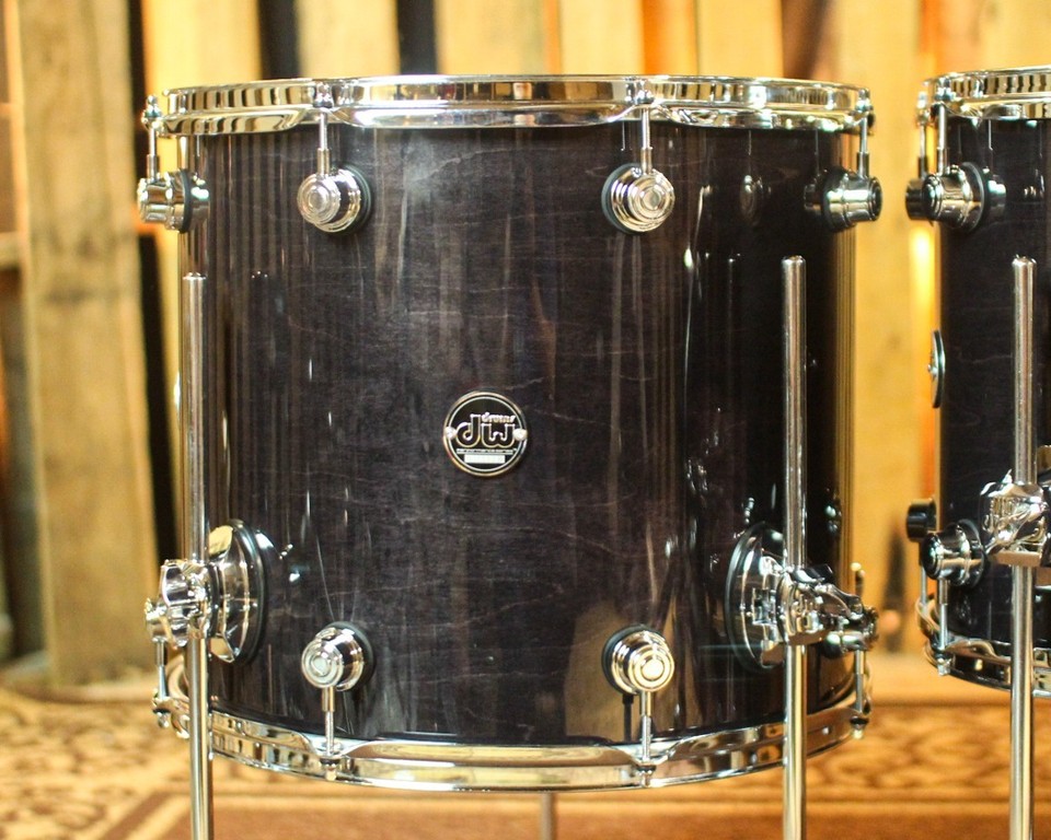 DW Performance Ebony Stain 5pc Drum Set - 18x22, 8x10, 9x12, 12x14 ...