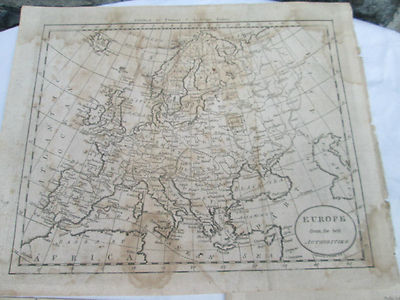 1796 ENGR. MAP OF EUROPE PUBLISHED BY THOMAS AND ANDREWS, BOSTON | eBay