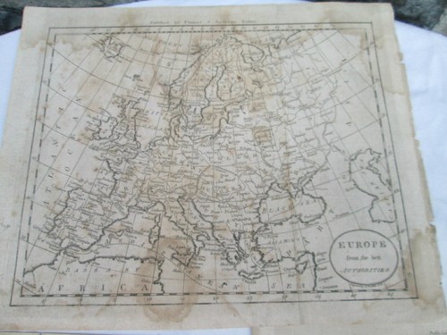 1796 ENGR. MAP OF EUROPE PUBLISHED BY THOMAS AND ANDREWS, BOSTON | eBay