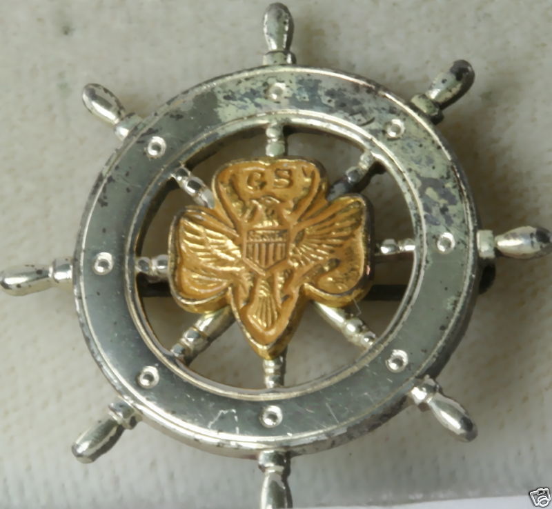 VINTAGE STERLING SILVER GIRL SCOUT SHIPS WHEEL PIN | eBay