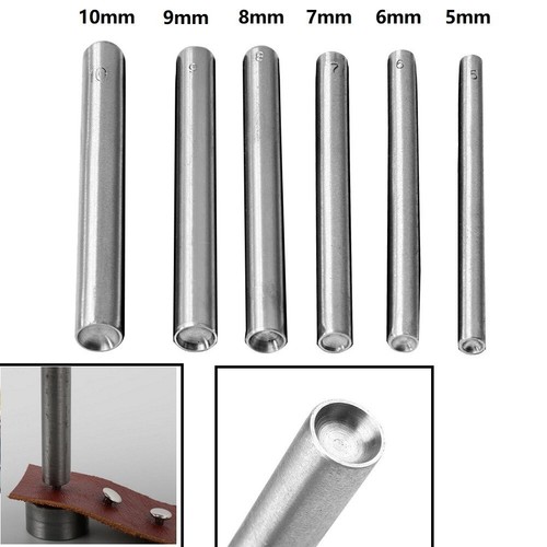 Mushroom Domed Snap Rivet Tool for Leathercrafting Durable Steel ...