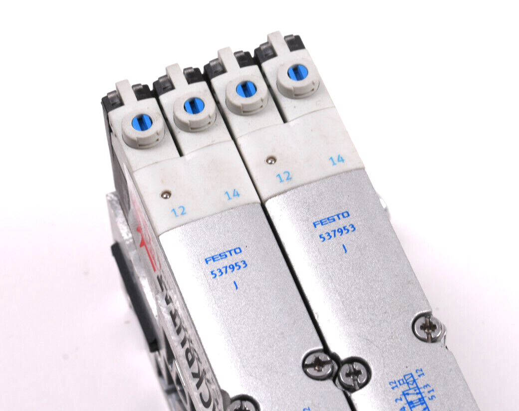 Festo 537953 Magnetventil MPA2-FB-EMG-4 Ventilinsel mit Anbausockel ...