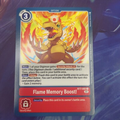 Digimon CCG Next Adventure Flame Memory Boost BT7-092C | eBay