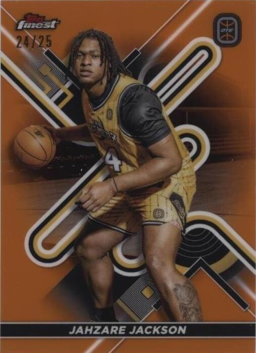 2022-23 Topps Finest OTE Overtime Elite - Jahzare Jackson #53 Orange ...