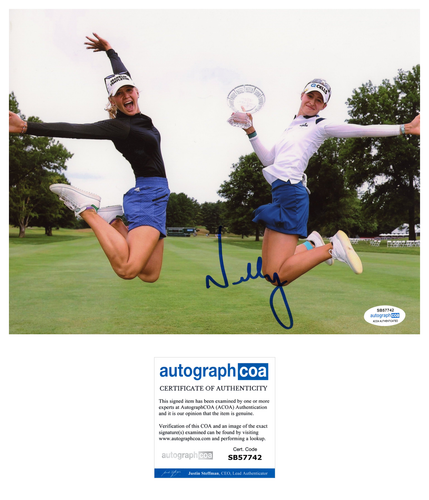 Nelly Korda signed photo 8x10 ACOA autographed LPGA golf champion ...