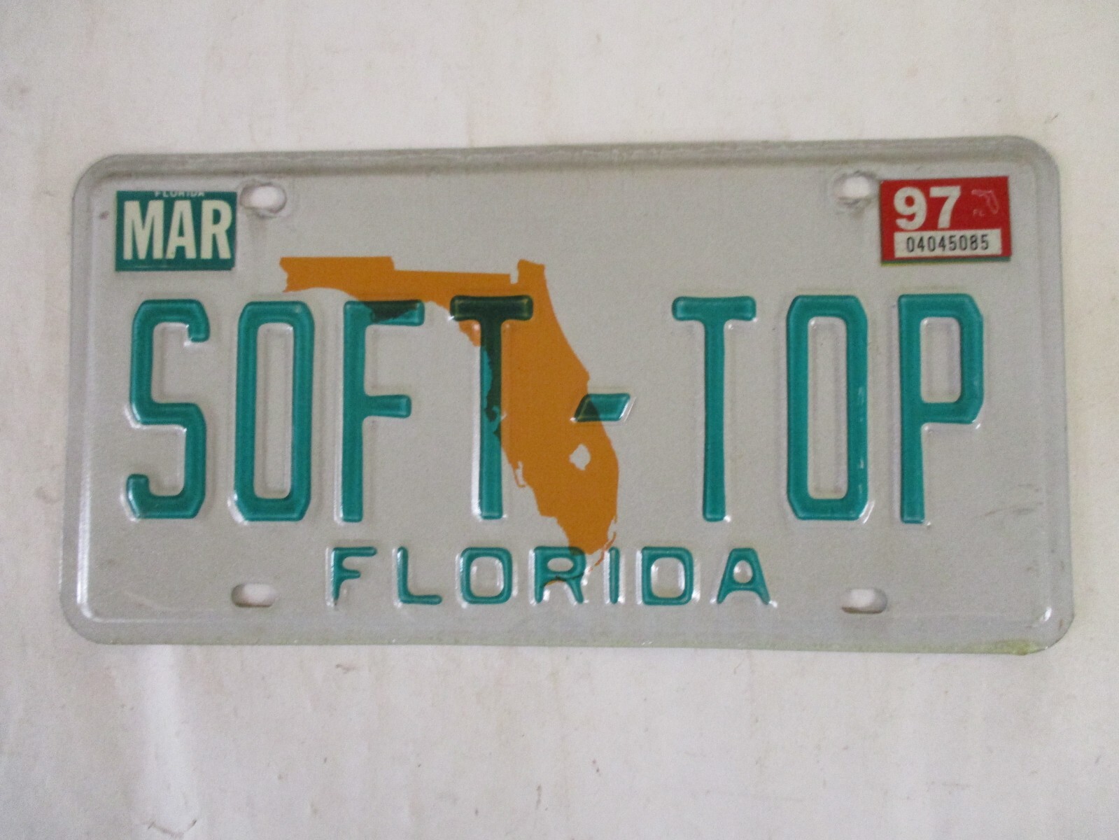 1997 Florida vanity SOFT TOP License Plate Tag | eBay
