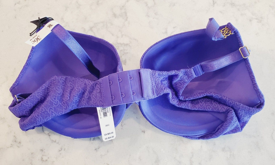 Victoria's Secret ICON Push Up Demi Bra - 36C - VS Purple Bra NWT | eBay
