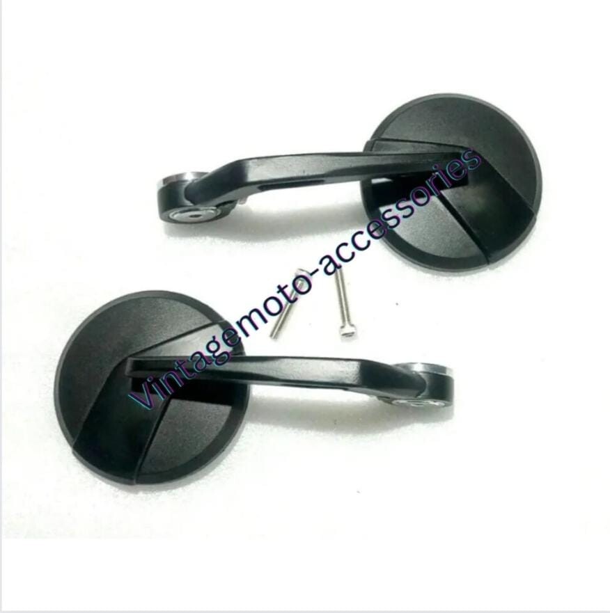 Fit For Royal Enfield BAR END MIRROR BLACK For Meteor 350 cc | eBay UK