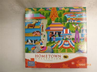 HOMETOWN COLLECTION 1000 JIGSAW PUZZLE COUNTY FAIR by MEGA PUZZLE ...