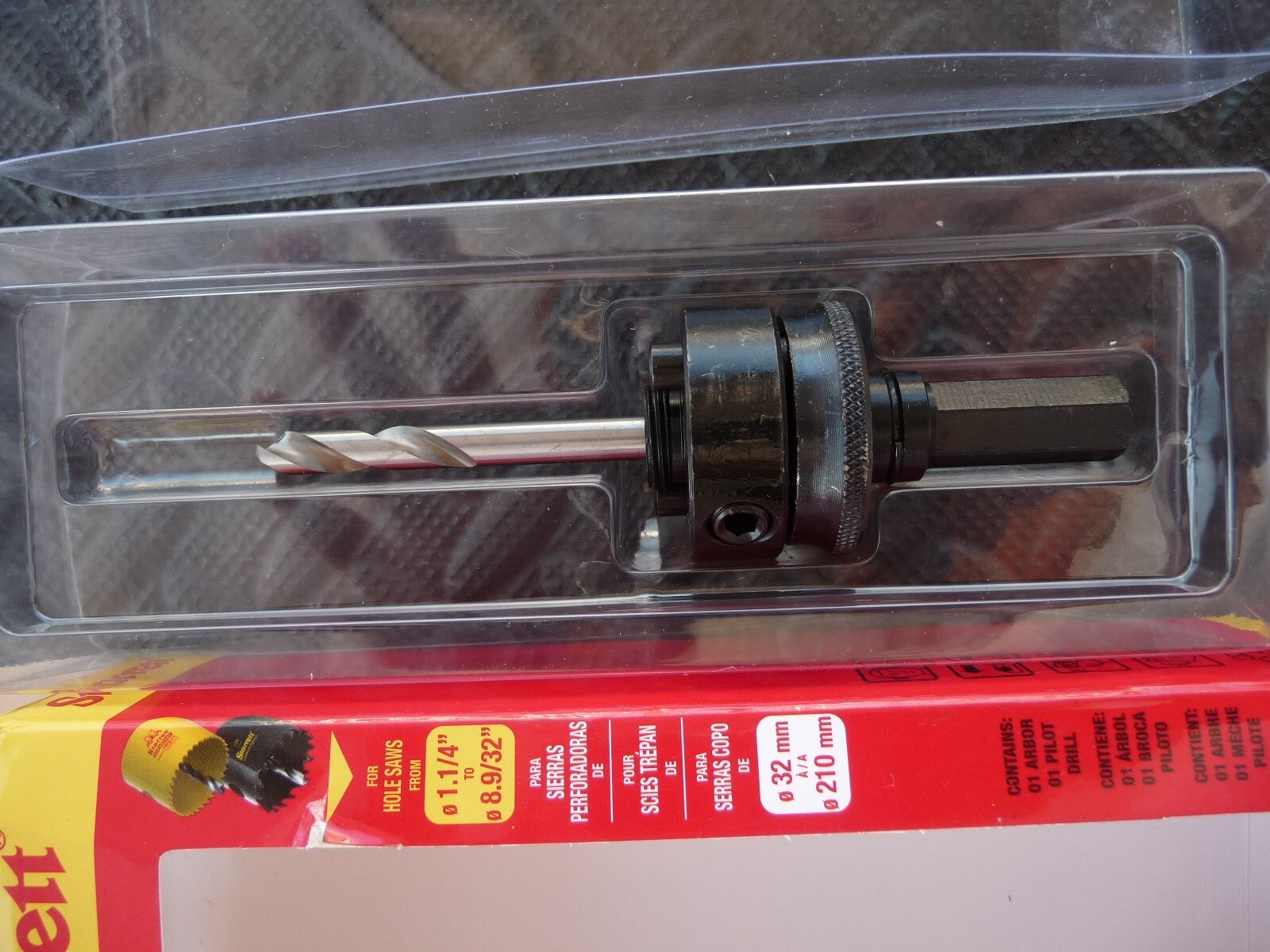 Starrett 55142 A2 Arbor w/ Pilot Drill 7/16'' hex shank Hole Saw Arbor ...