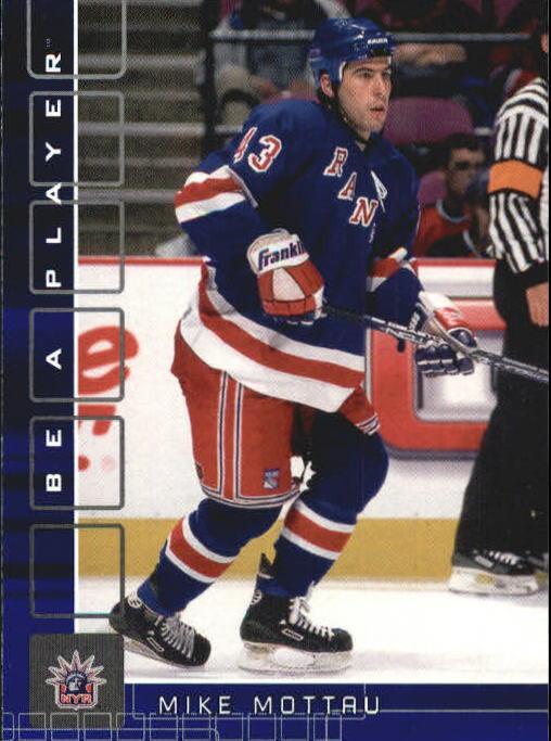 2001-02 In the Game Be A Player Memorabilia - Mike Mottau #57 Sapphire ...