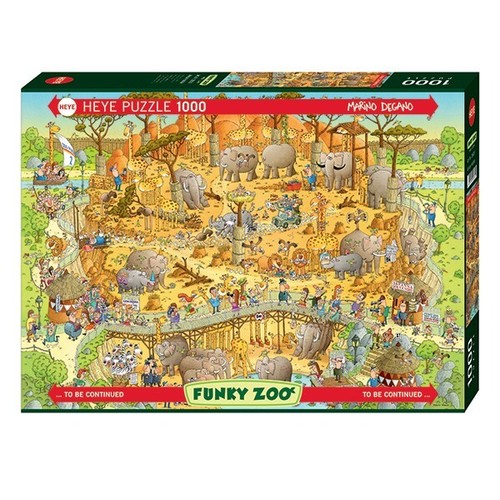 African Habitat Funky Zoo 1000 Piece Jigsaw Puzzle Heye New | eBay