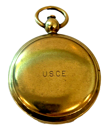 Vtg WW2 US Army Corp Engineers USCE TAYLOR Original Brass Field Pocket ...