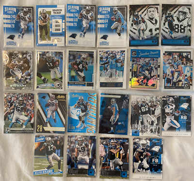LOT Of 22 Carolina Panthers Football Cards Panini Optic Prestige ...