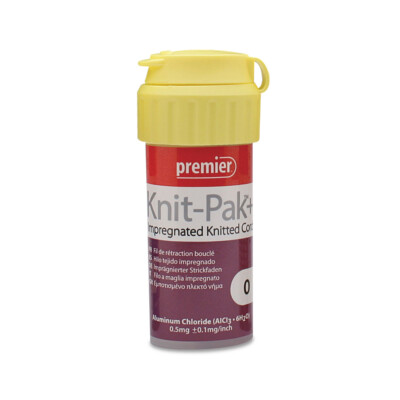 Premier Dental 9007563 Knit-Pak Plus Impregnated Retraction Cord #0 ...