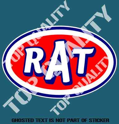 RAT ROD Decal Sticker for Mancave Rat Rod Hot Rod Vintage Americana ...
