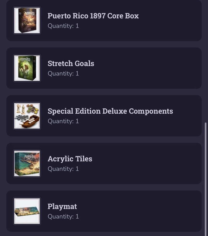 Puerto Rico 1897 Gamefound Special Edition Board Game Merchant Pledge ...