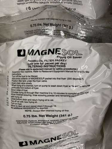 Magnesol Fryer Oil Filter Powder - 1 box 27lb box | eBay
