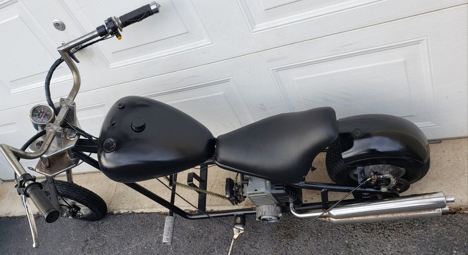 BLACK MINI BIKE MINIBIKE CHOPPER LOW RIDER SCOOTER | eBay